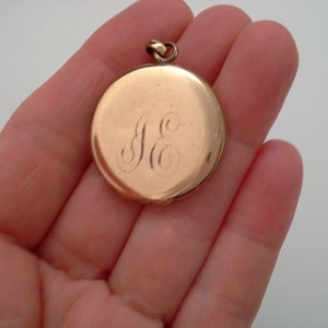 Antique Gold Filled Locket, J E Monogram Initials, Photo of Young Man ...
