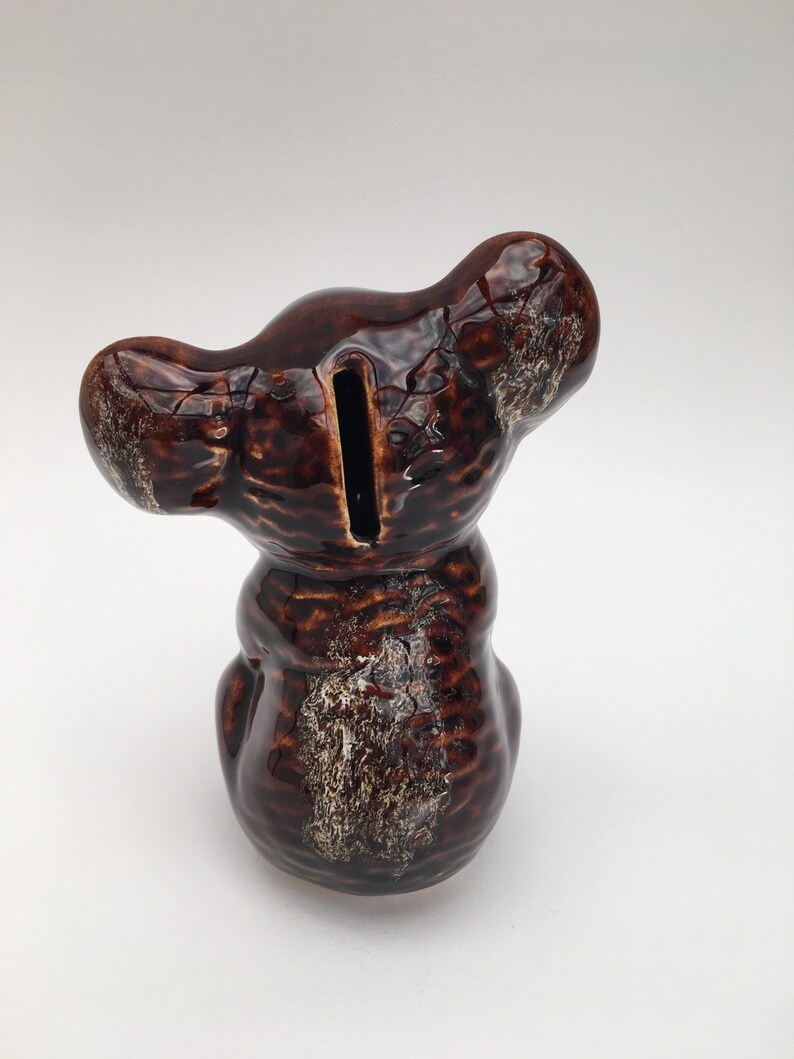 Vintage Honeycomb Foster's Pottery Koala Bank Money Box of Cornwall ...