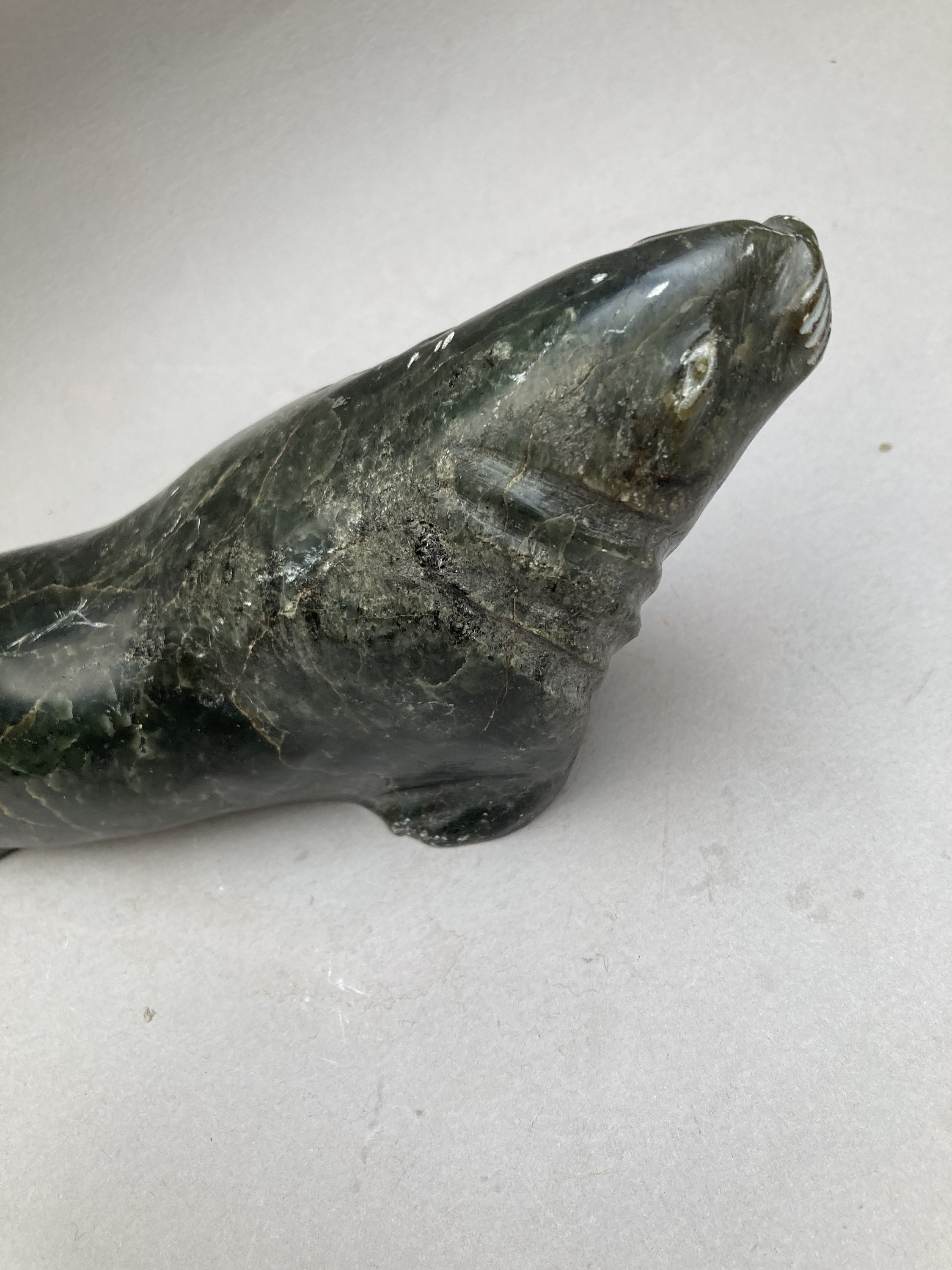 Inuit Sculpture Walrus Eskimo Art Label Signed LALY 1977 - Etsy