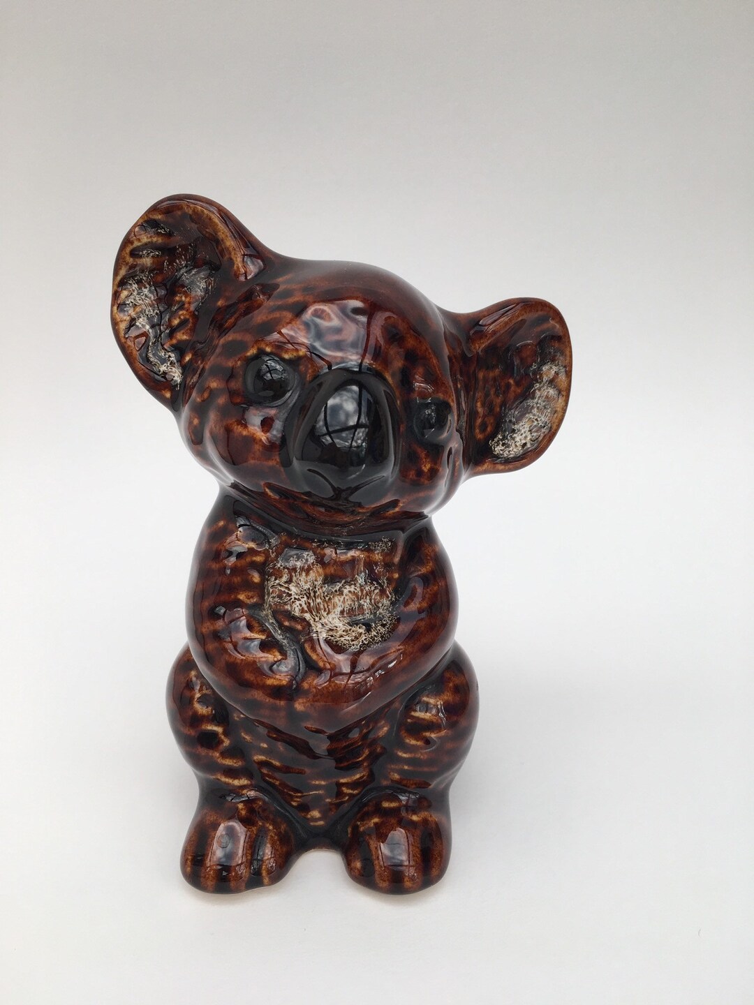 Vintage Honeycomb Foster's Pottery Koala Bank Money Box of Cornwall ...