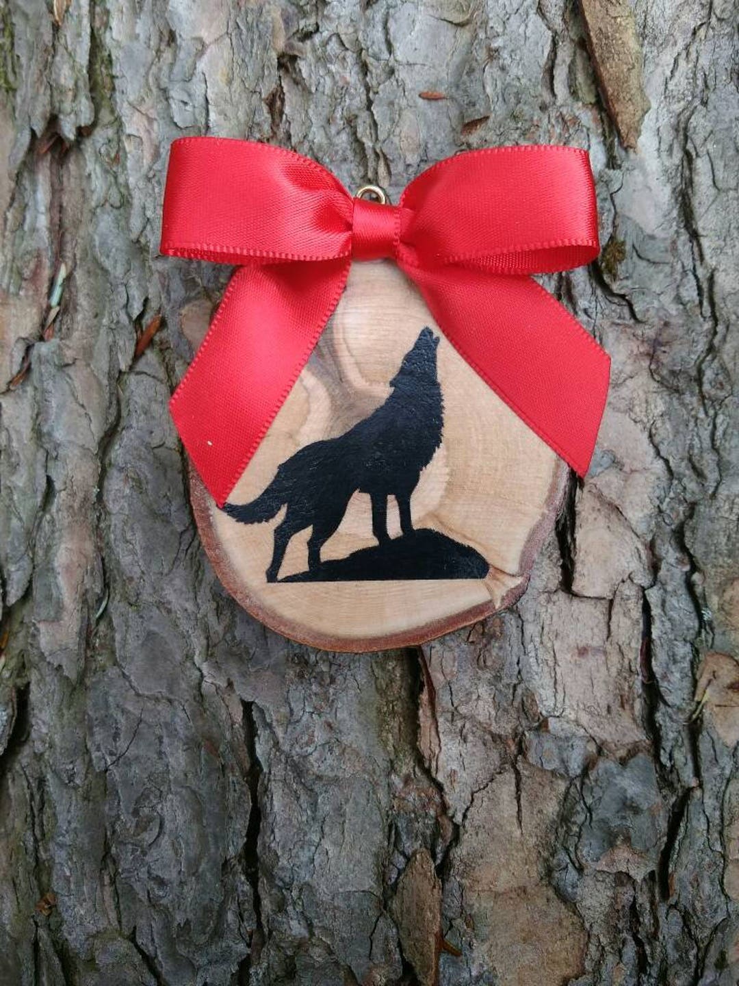Wolf Christmas Ornament Wolf Pack Rustic Country Decor Gift - Etsy