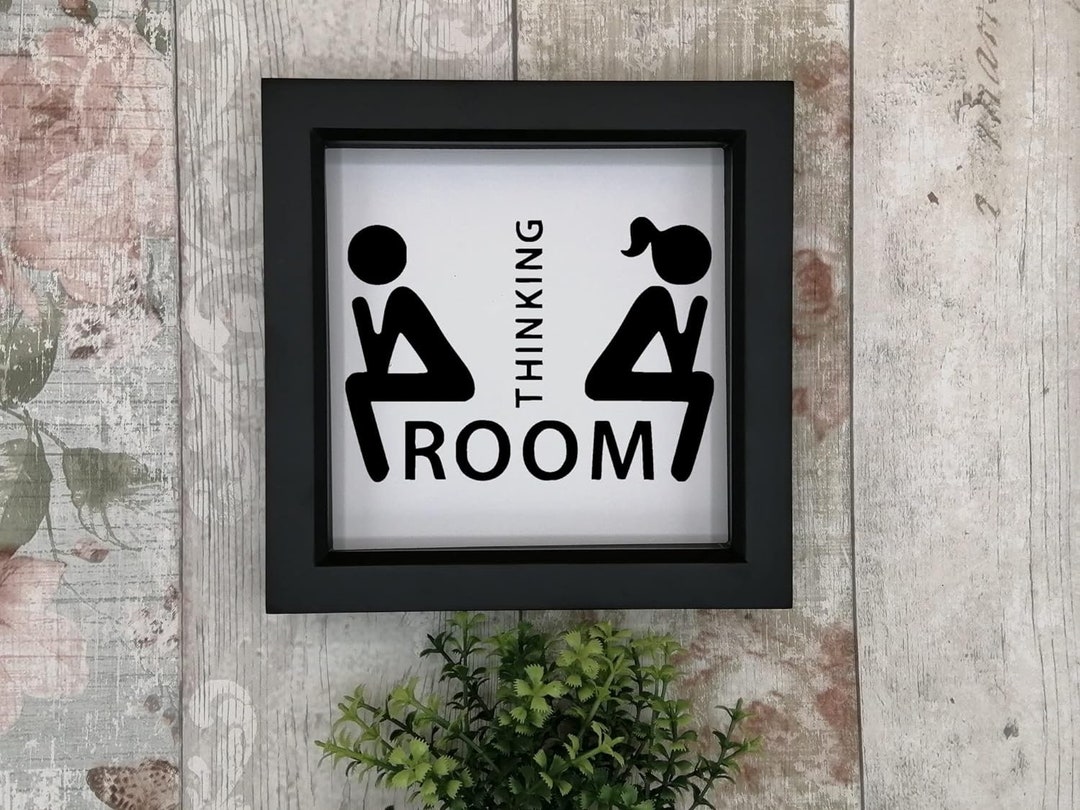 Thinking Room Bathroom Door Sign Sticker/bathroom Sticker - Etsy