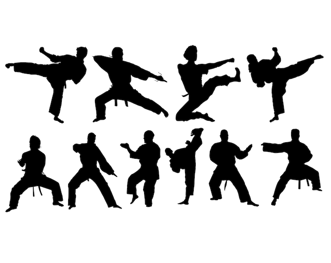 Karate Sticker Pack - Etsy