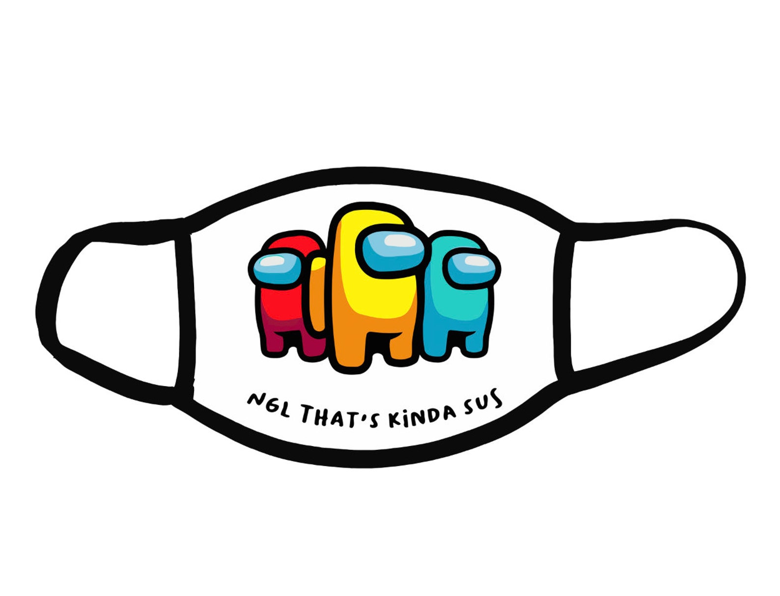 Among us mask svg - linefery