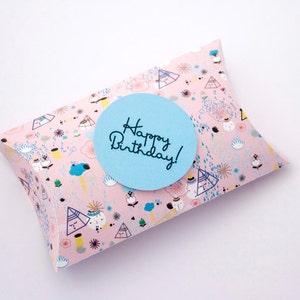 Printable Gift Box With Labels happy Birthday Thank You and | Etsy