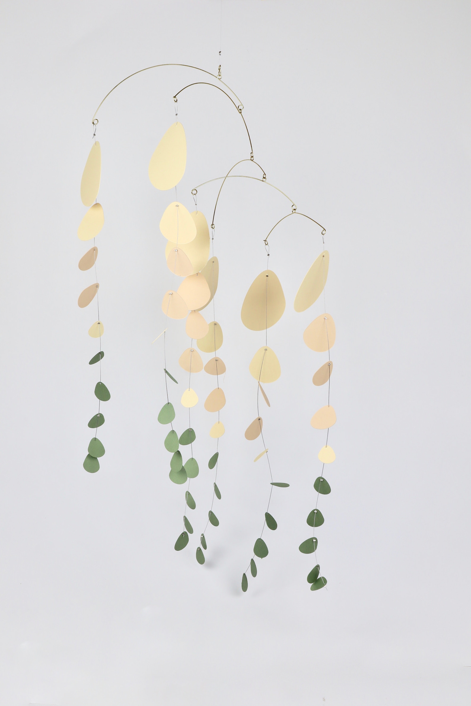 Kinetic Mobile 28 Eucalyptus Cream & Forest Green - Etsy