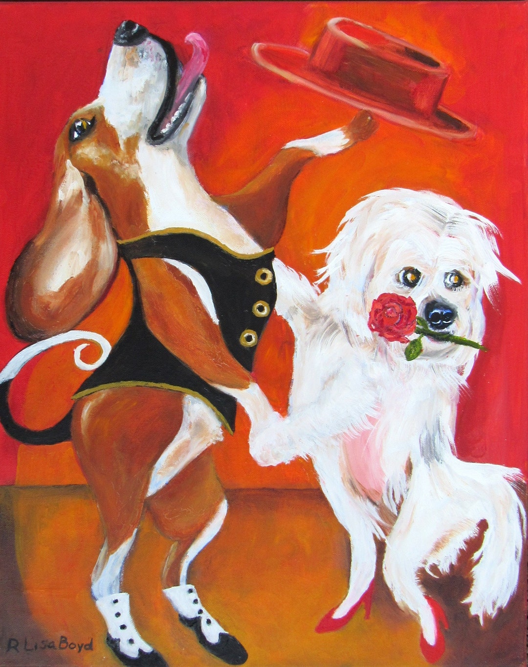 Tango And Piccolo Dancing The Tango Etsy