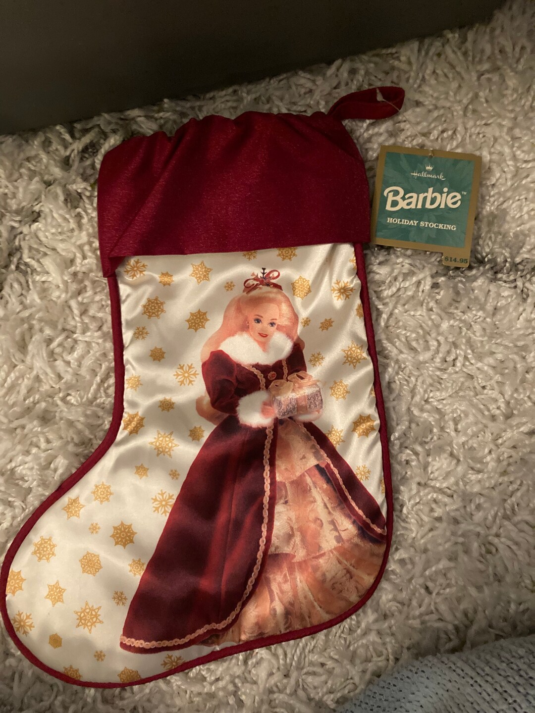 Barbie Stocking, Hallmark Holiday Stocking, New With Tags, 1995 - Etsy