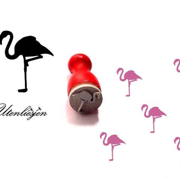 Flamingo Stamp - Etsy