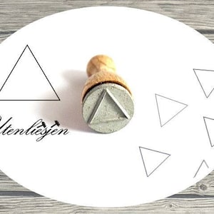 Stamp Mini Triangle Geometry Frame Rubber Stamp Ø 12 Mm - Etsy