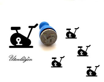 Bike Rubber Stamp | Etsy