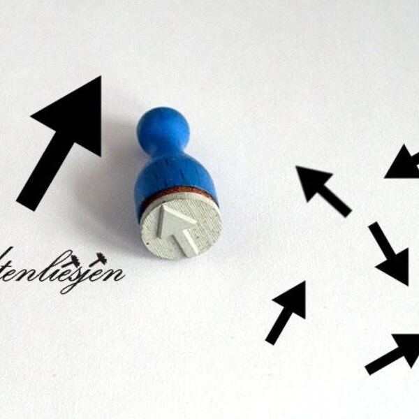 Arrow Rubber Stamp - Etsy