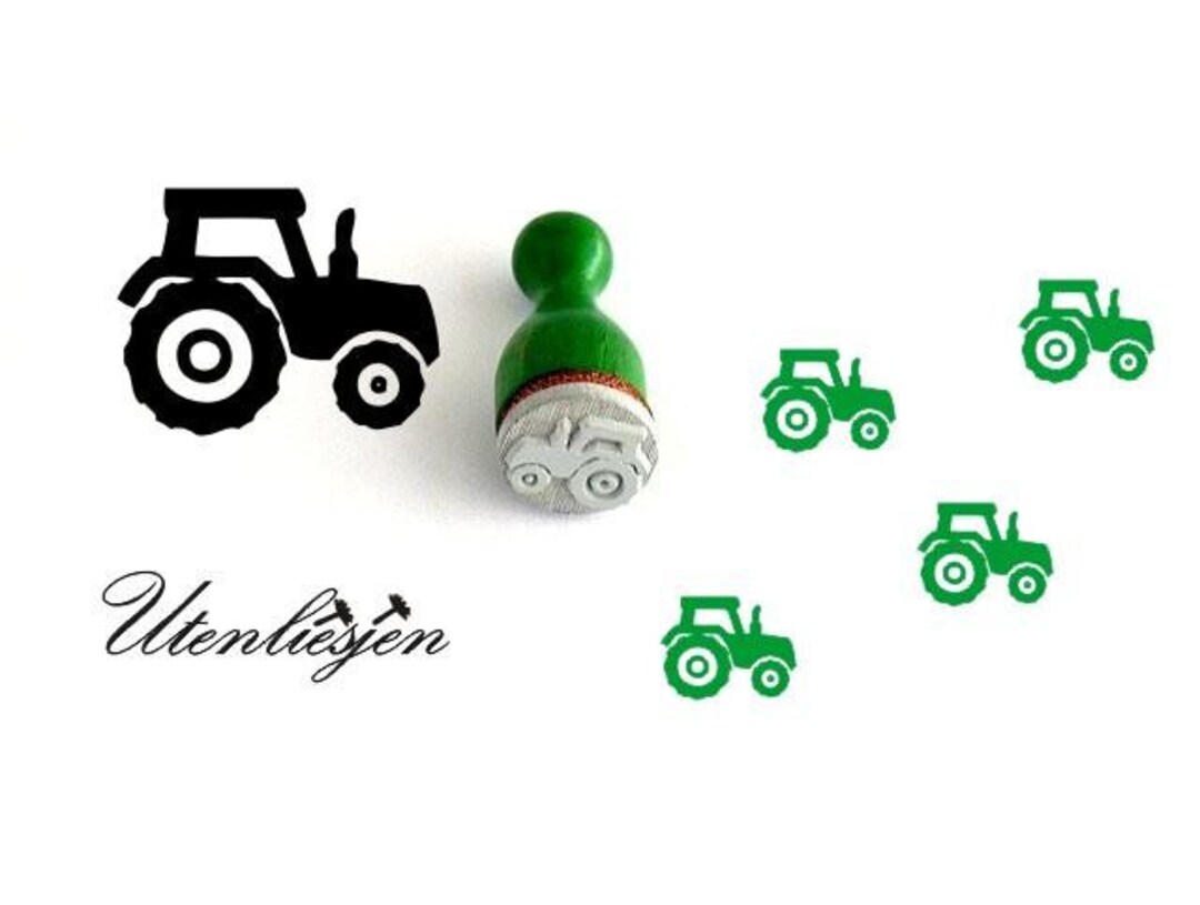 Rubber Stamp Tractor Stamp Vehicle Bullet Journal Stamp Farm - Etsy