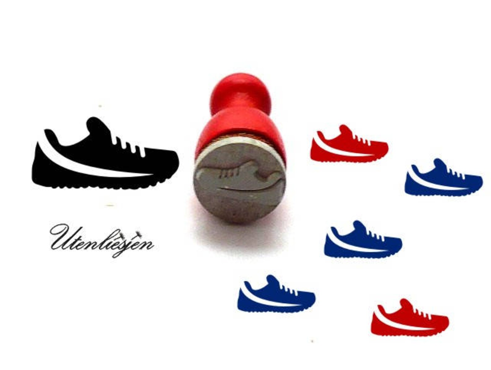 Stamp Mini Sneakers Runners Rubber Stamp Ø 12 Mm - Etsy