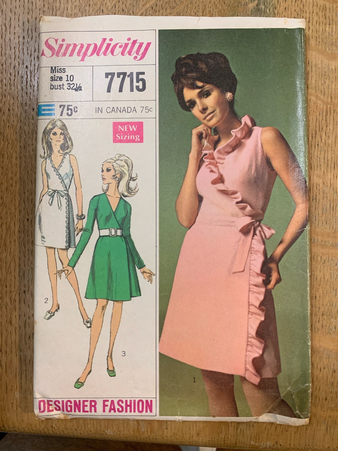1968 Simplicity Pattern 7715 Dress Pattern Size 10 - Etsy
