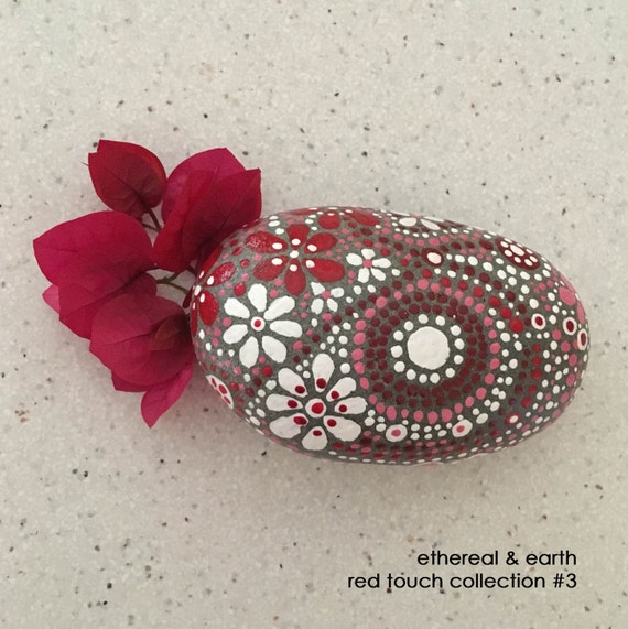 Red Painted Rock at Michelle Ma blog