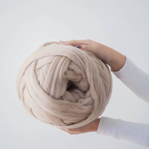 Giant Wool Yarn for Arm Knitting, Knitting Wool, Bulky Wool, Chunky ...