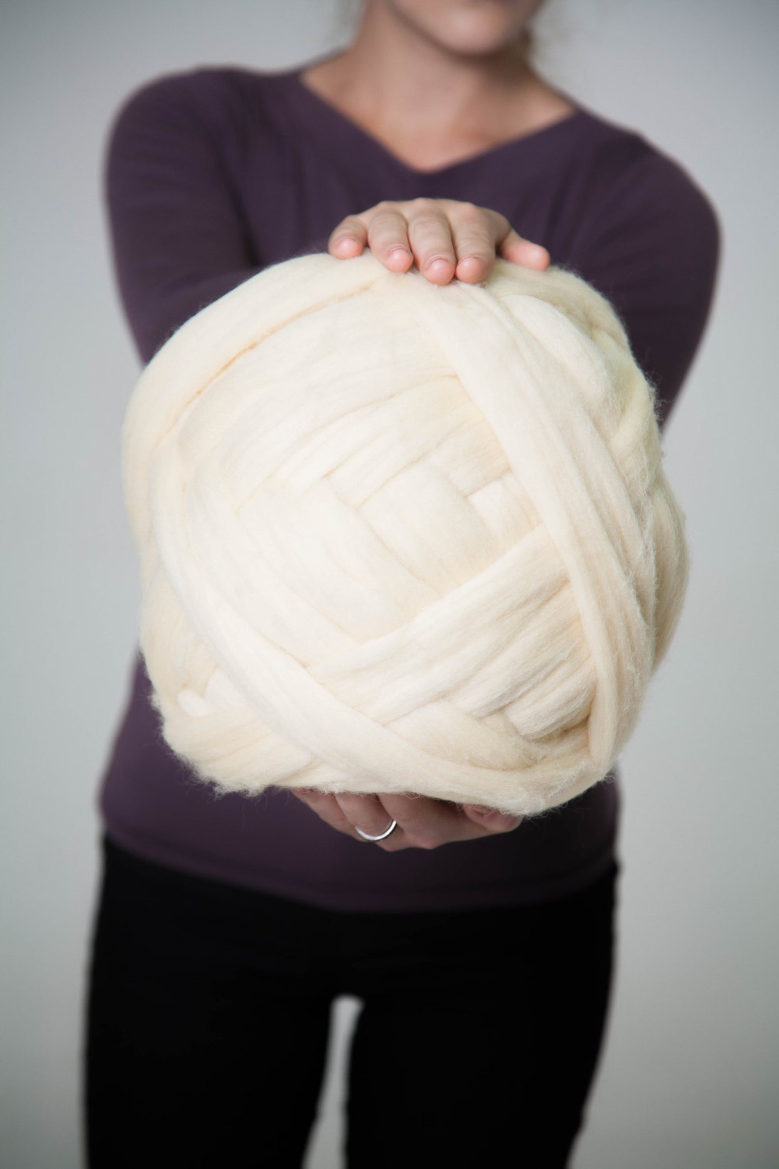 Super Bulky Yarn 100% Wool. Great for Chunky Knits, Arm Knitting ...
