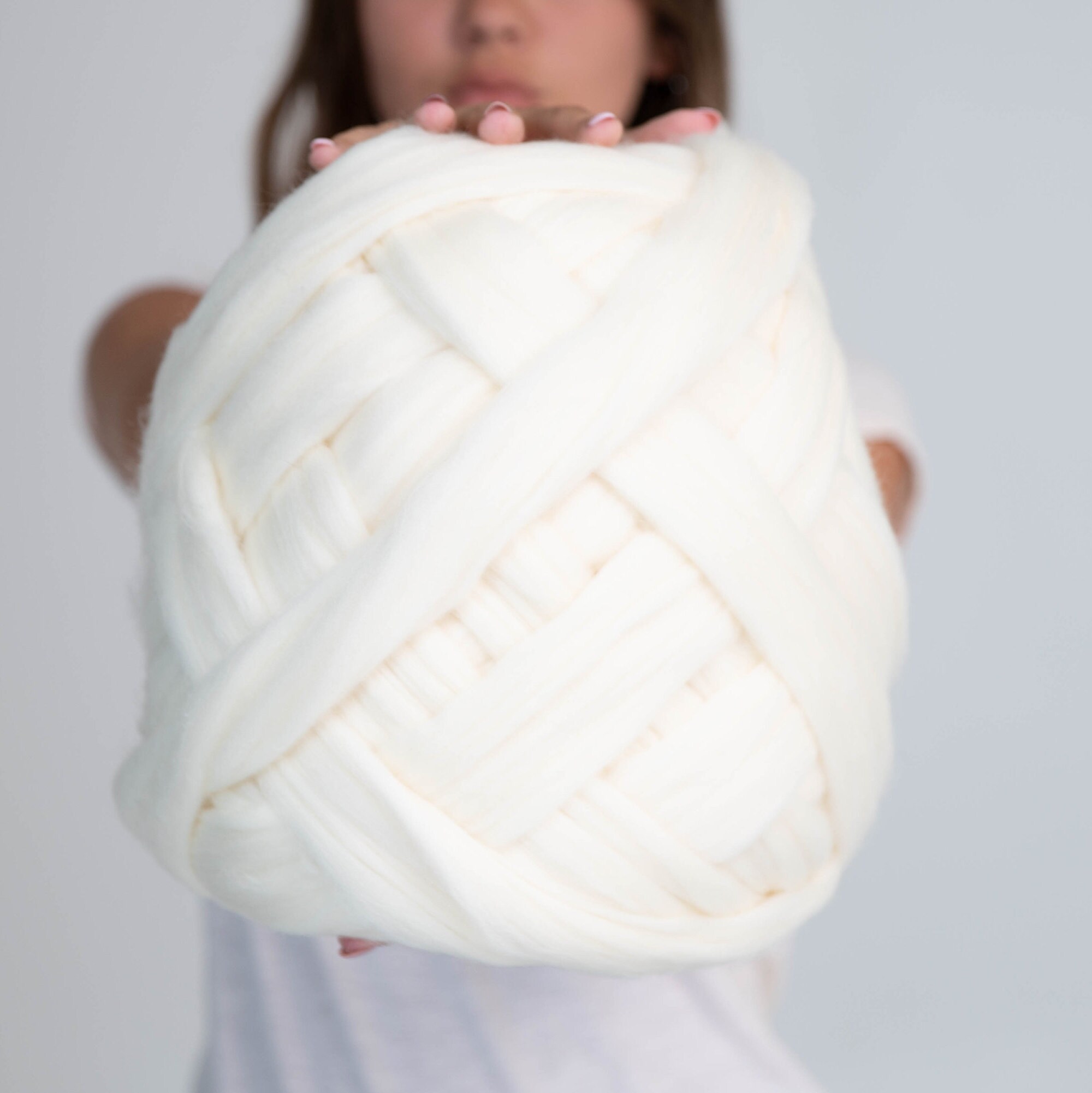 Super Chunky Yarn 100% Wool for Arm Knitting. Giant Yarn for - Etsy