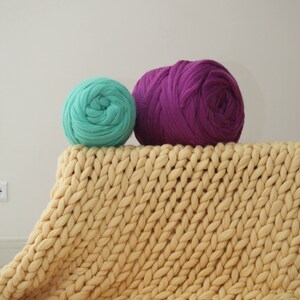 23 Microns Extreme Knit Wool Super Bulky Yarn Chunky Yarn Wool Yarn ...
