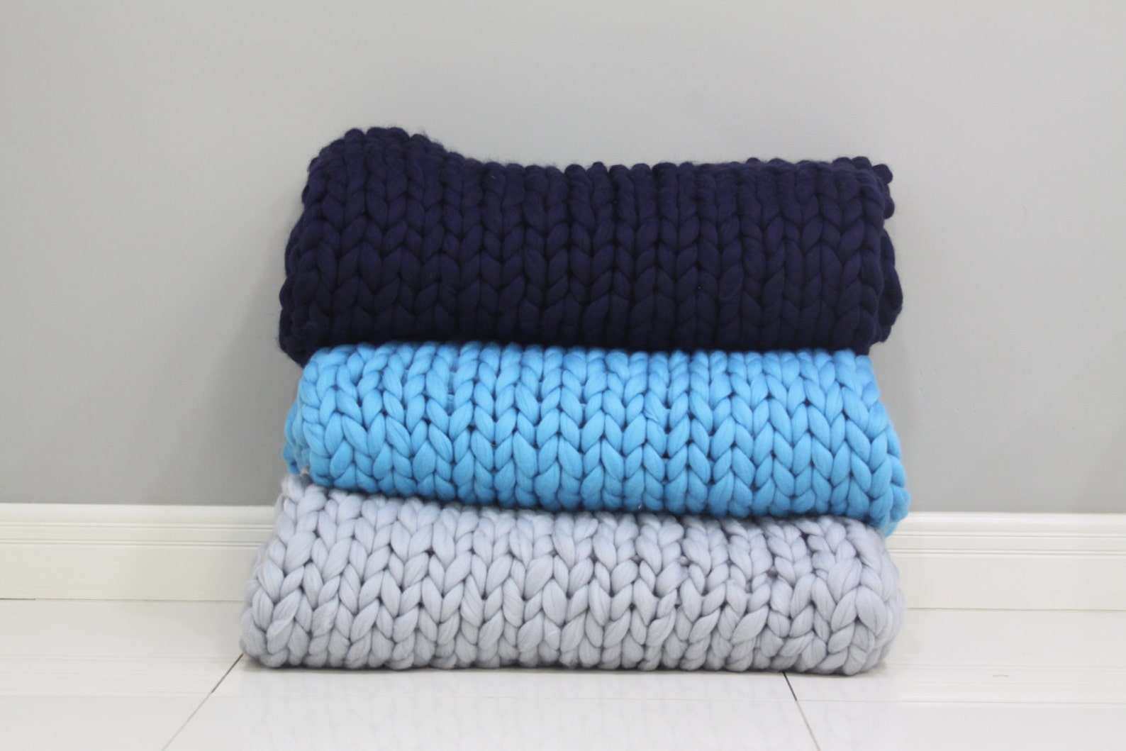 Chunky Knit Throw Gifts Wool Blanket Knitted Blanket Chunky - Etsy