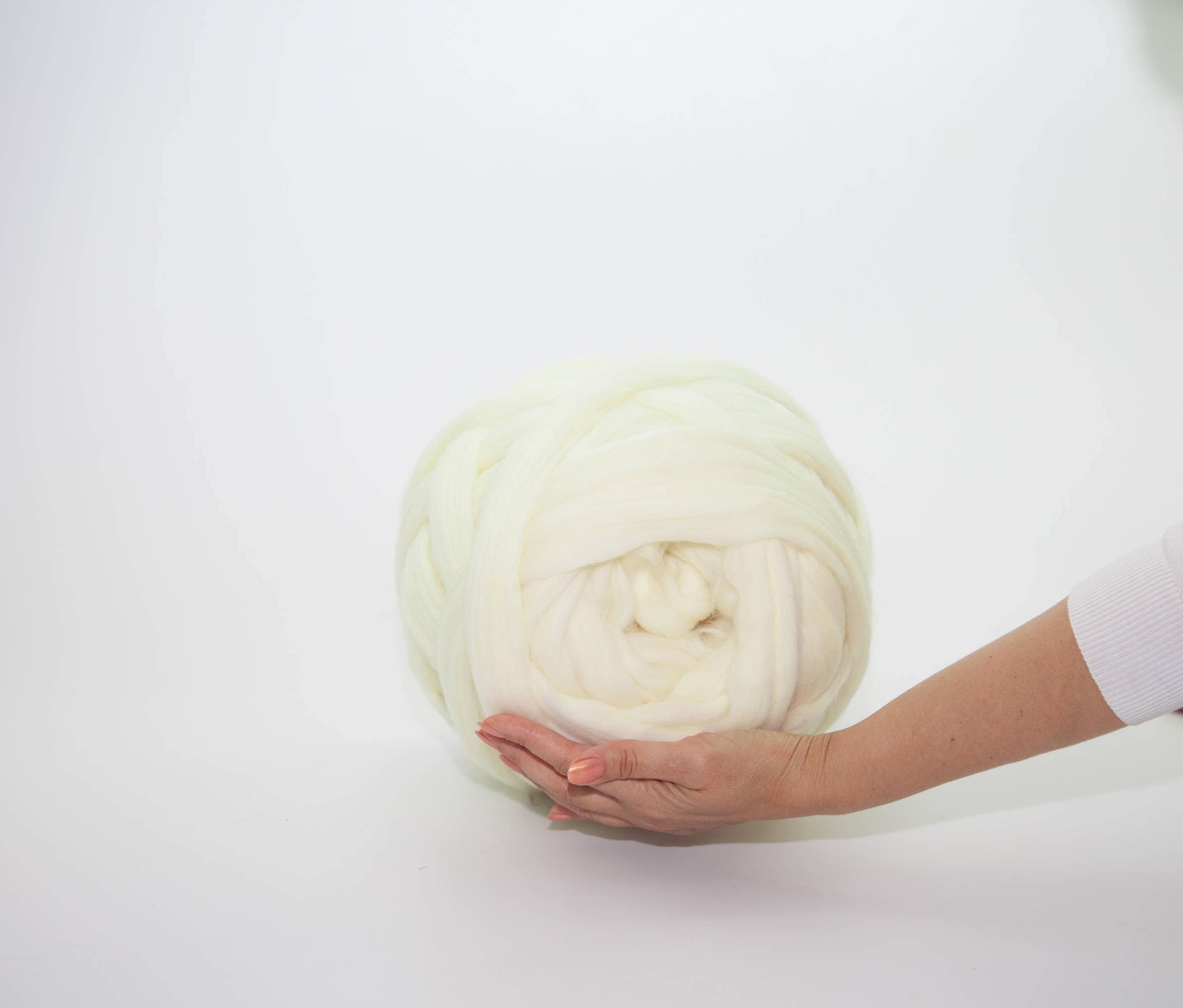 Giant Merino Wool Yarn for Arm Knitting Bulky Yarn Mega | Etsy