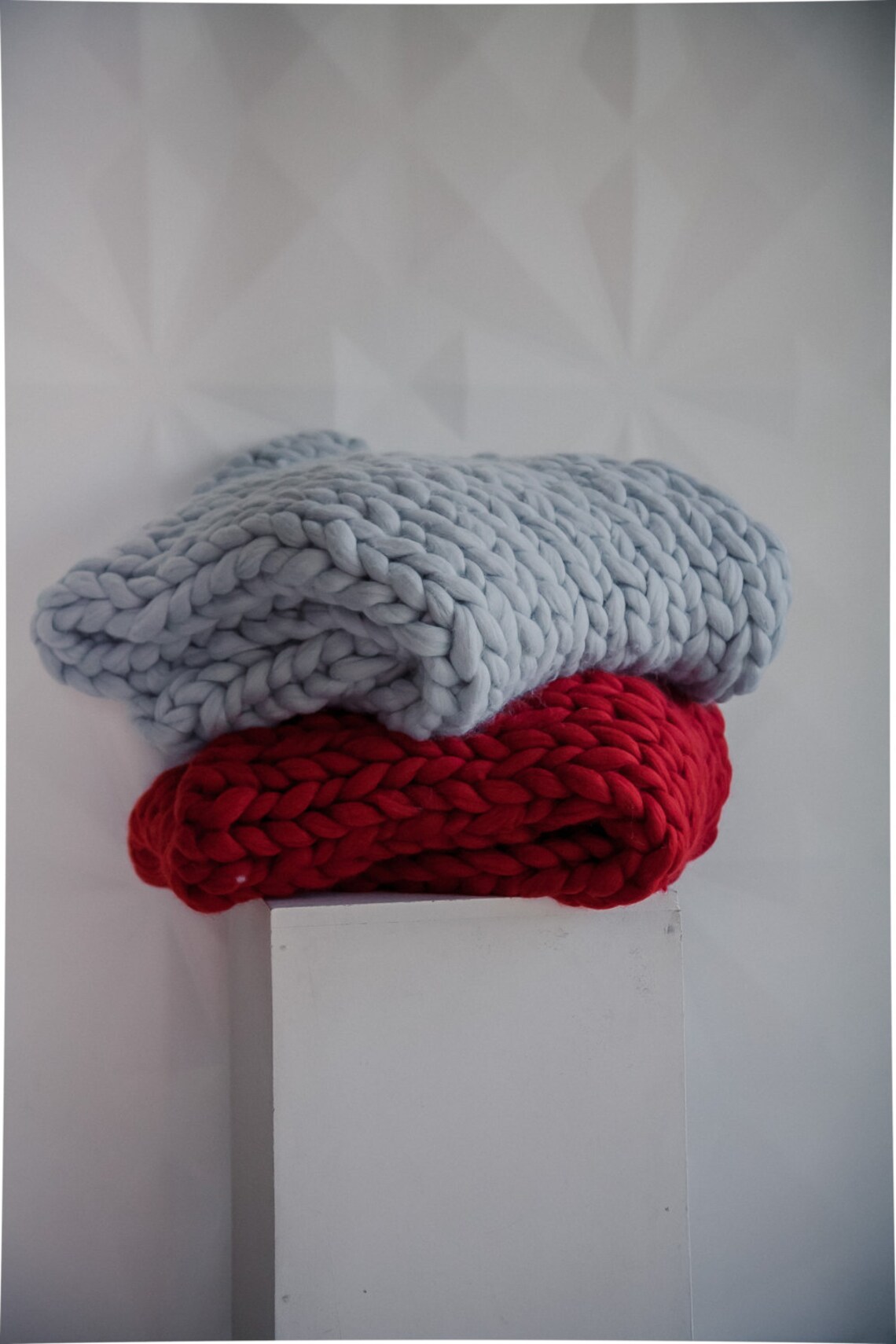 Wool Chunky Blanket Throw Chunky Gift for Her Chunky Knit - Etsy