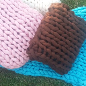 Chunky Knit Pillow, Wool Knit Pillow, Cozy Pillow, Chunky Yarn Pillow ...