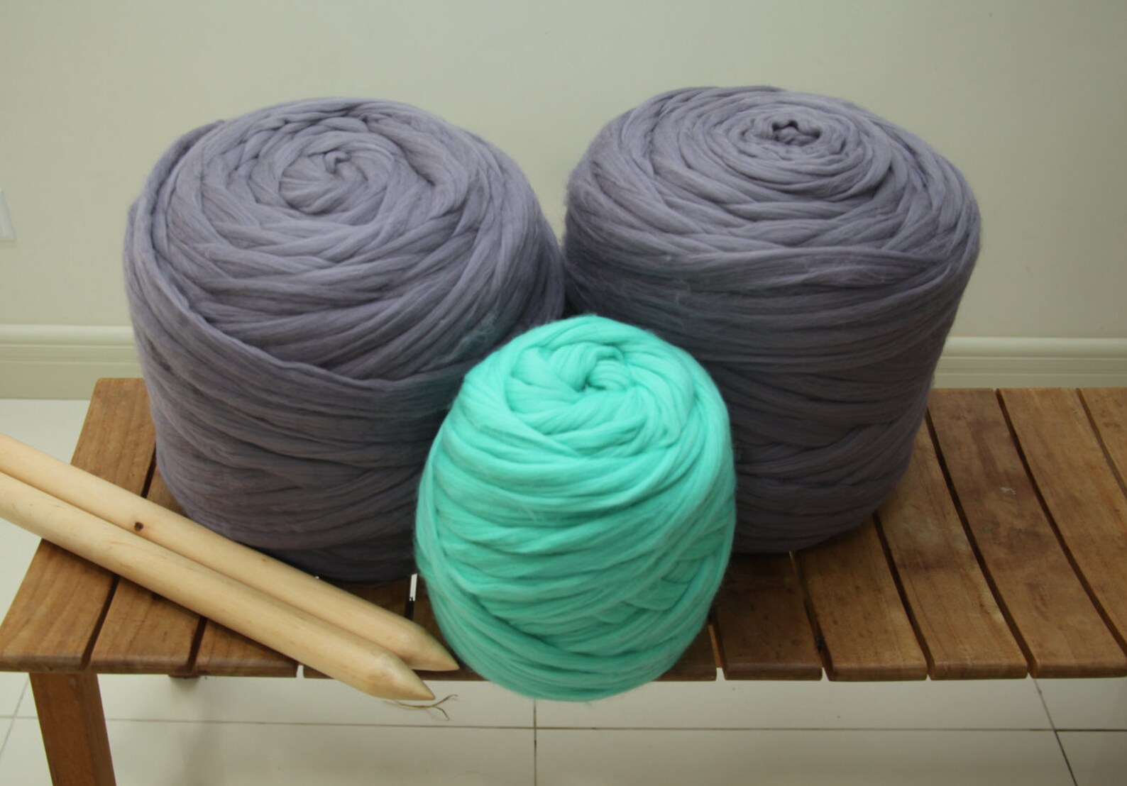 Super Chunky 100 % Wool 23 Microns. Giant Yarn of Knitting | Etsy