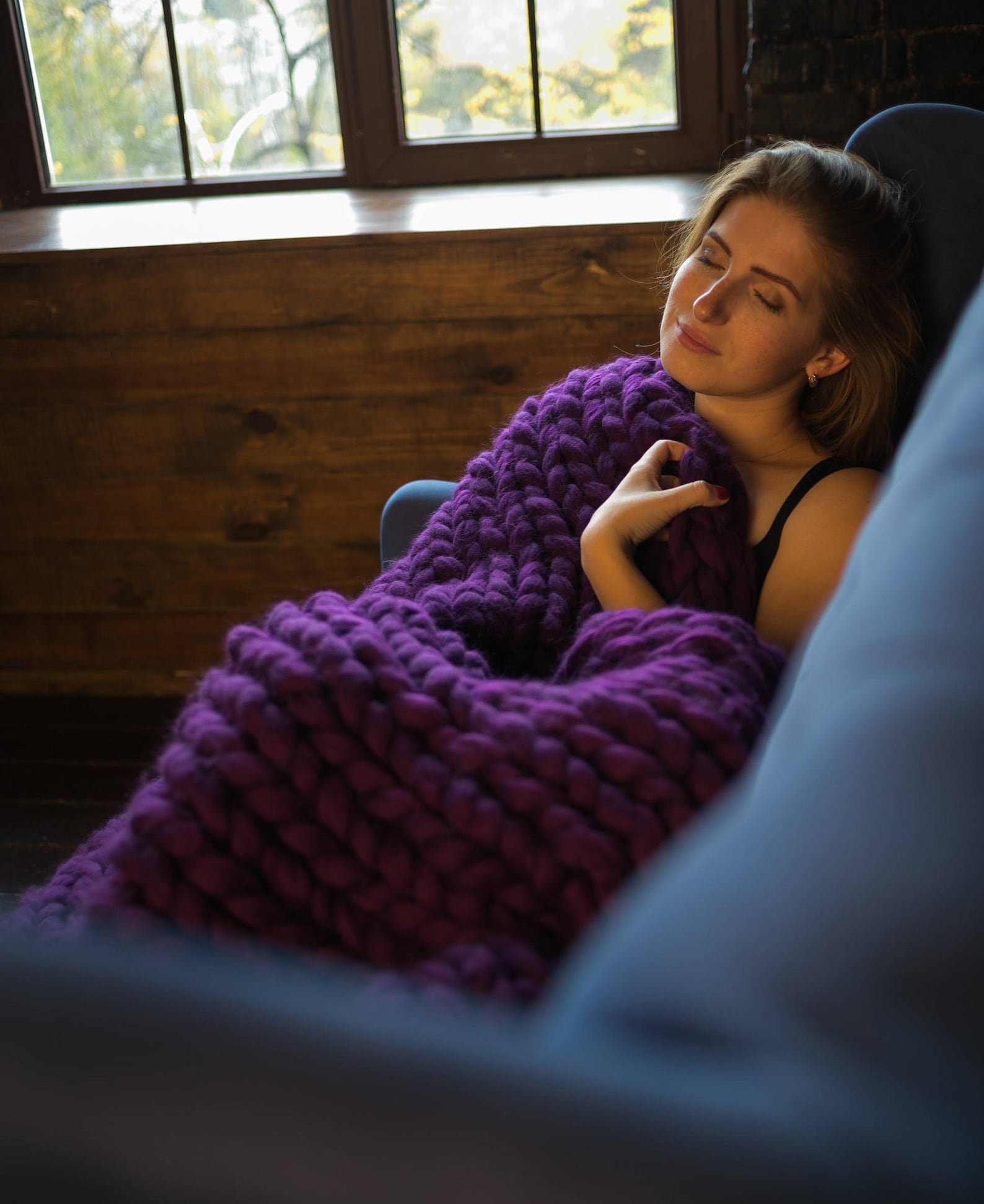 Giant Wool Blanket Giant Knit Blanket Chunky Blanket Chunky - Etsy