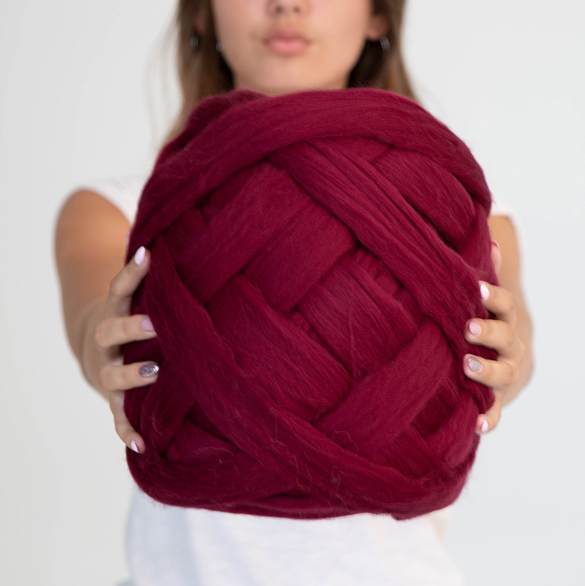 Super Chunky Yarn 100% Wool for Arm Knitting. Giant Yarn for - Etsy