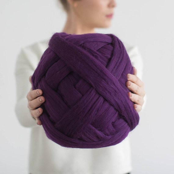 Chunky Yarn for Arm Knitting 100% Merino Wool Chunky knit | Etsy