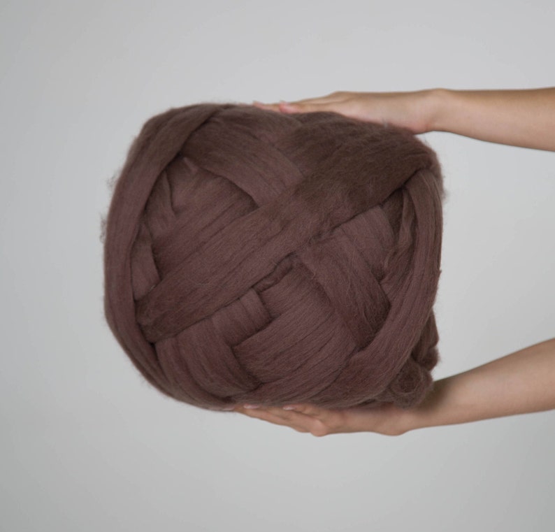 Giant Wool Yarn for Arm Knitting Oversized Yarn Mega Bulky | Etsy UK