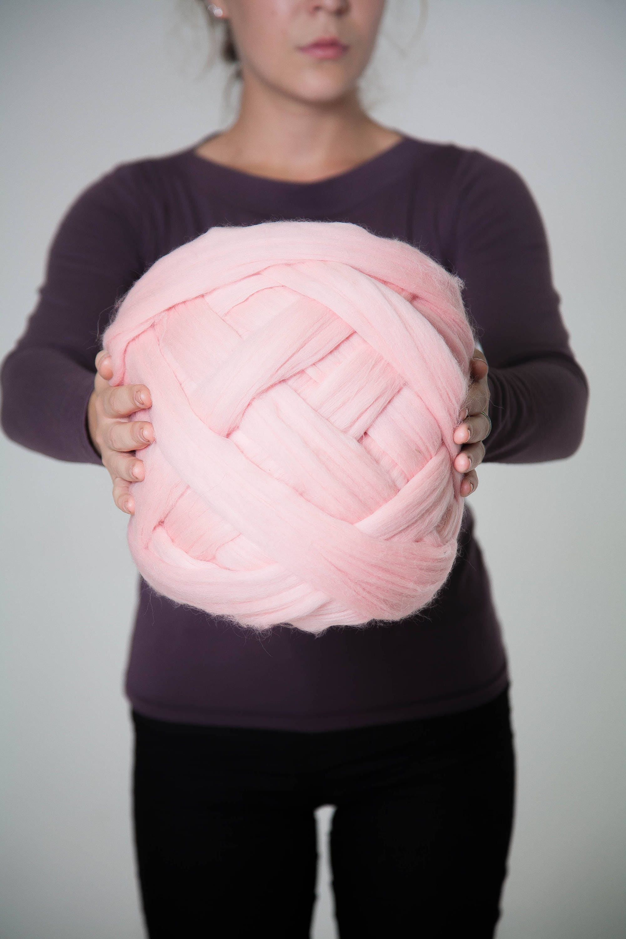 Chunky Wool Yarn for Arm Knitting 100% Wool 23 microns | Etsy