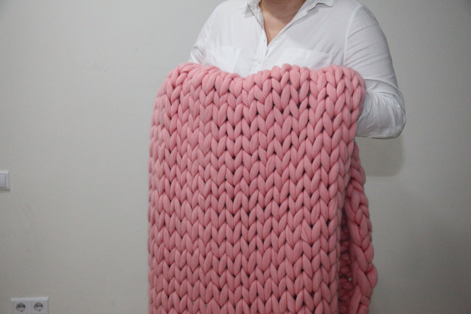 Chunky Blanket Super Chunky Throw Chunky Knit Blanket | Etsy