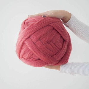 Giant Wool Yarn, 23 Microns, Knitting Merino Wool, Chunky Yarn, Thick ...