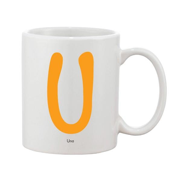 Funky Initial Ceramic Mug Include Your Own Message Pink | Etsy