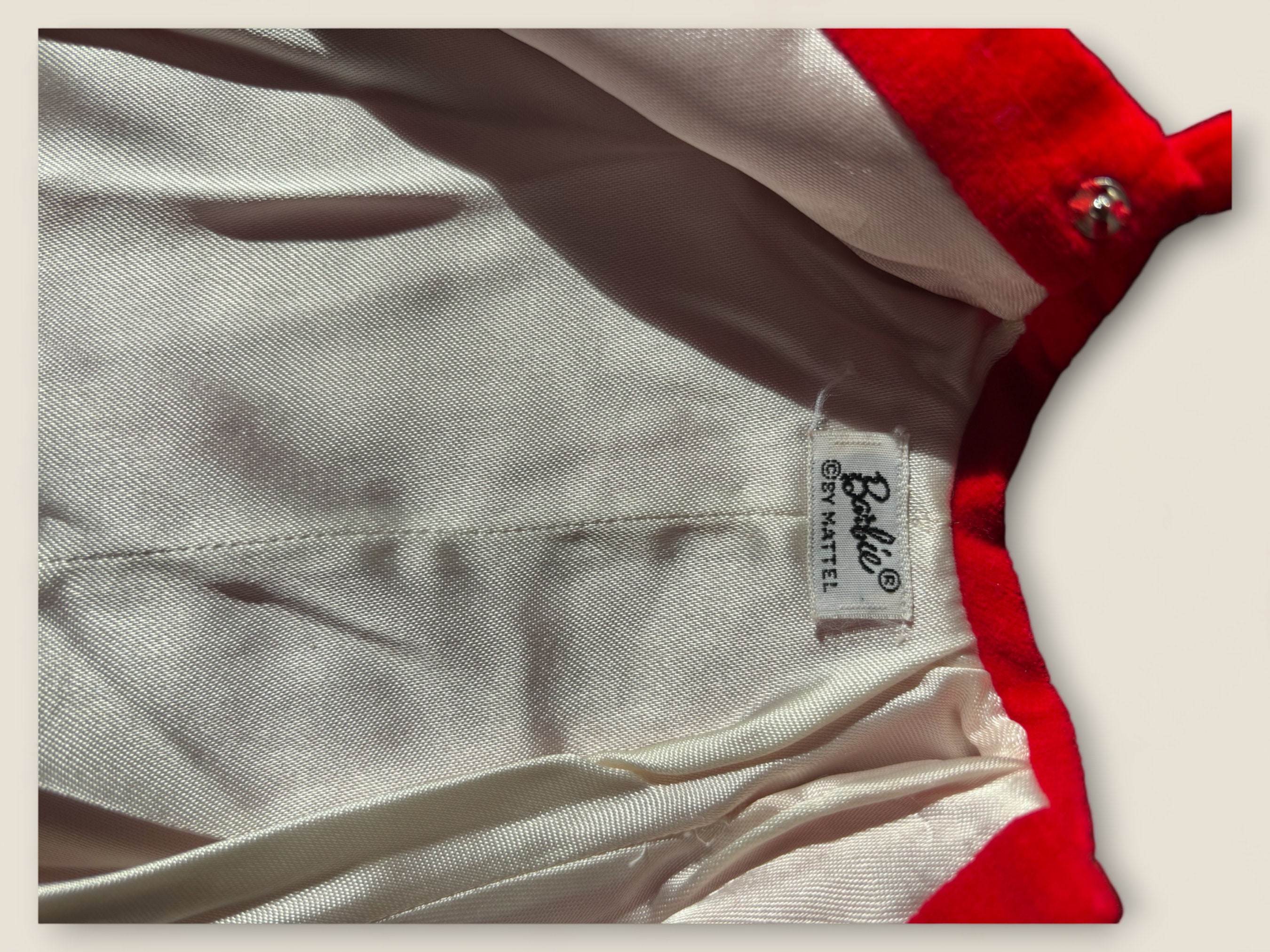 VINTAGE Red Velvet & White Satin Barbie " Red Flare" Outfit 1962 GREAT ...
