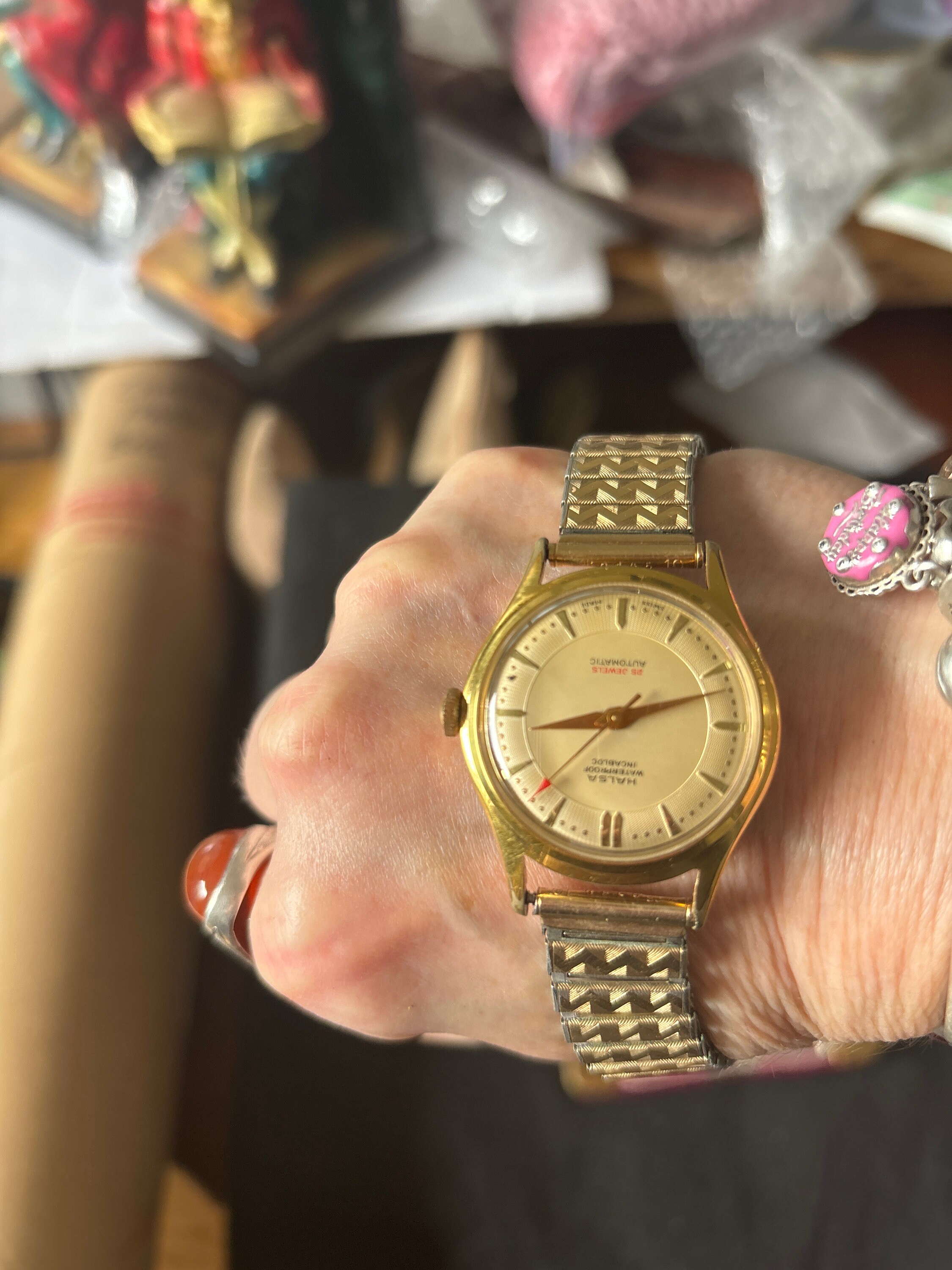 RARE HALSA 1950s Automatic Wind Wrist Watch in Original Case - Etsy