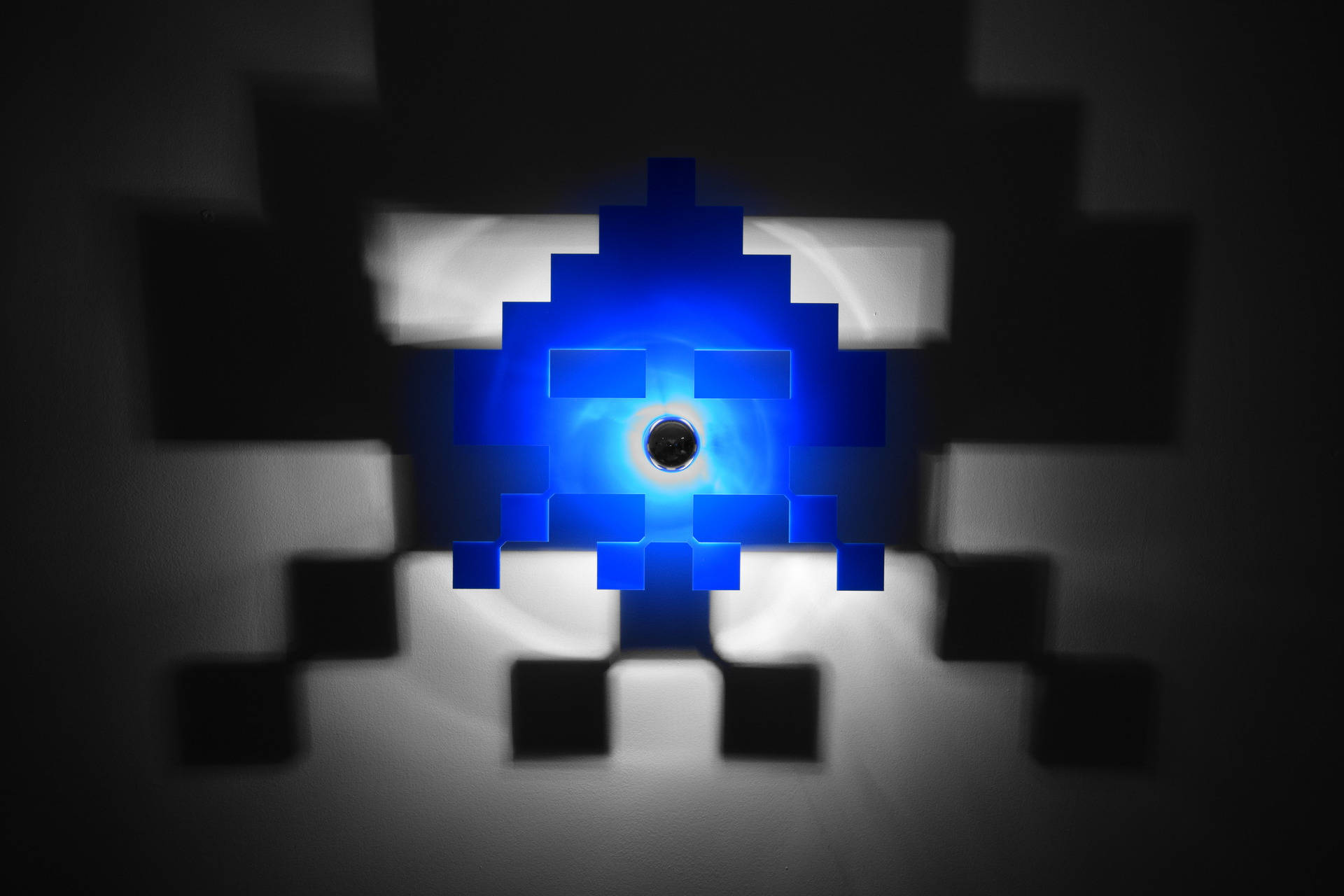 Apply SPACE Space INVADER Octopus With Shadow Effect - Etsy