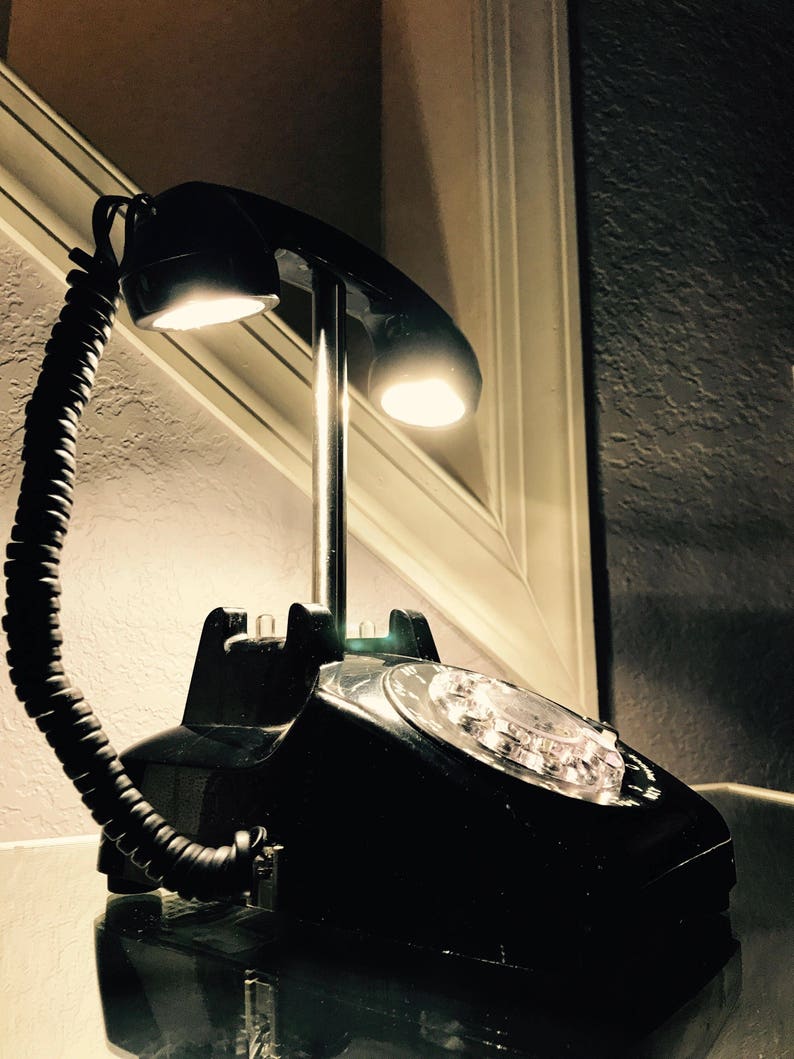 Vintage Rotary Desk Phone Telephone Led Lamp - Etsy