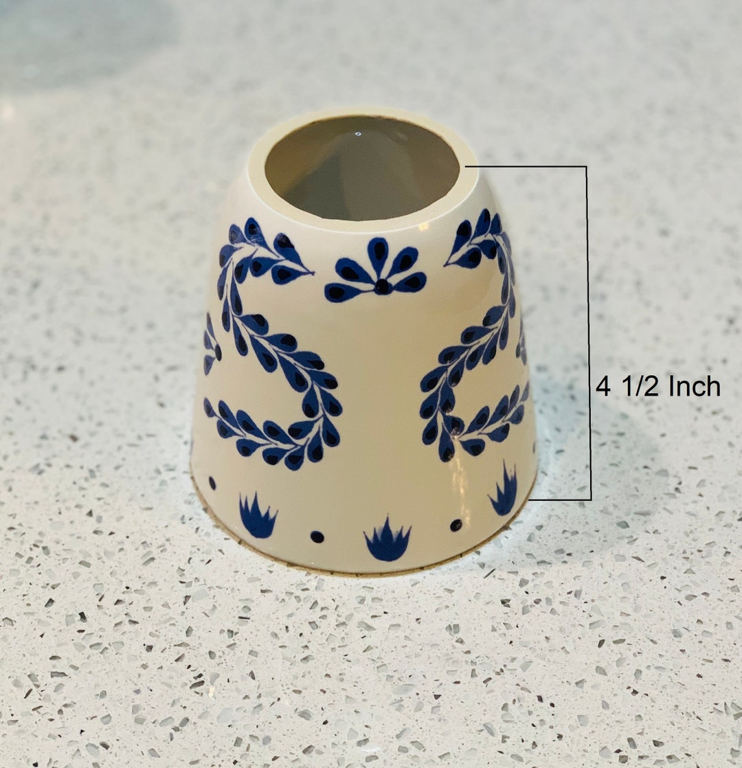 1x White and Blue Talavera Cups Ceramic, Hand Painted. - Etsy