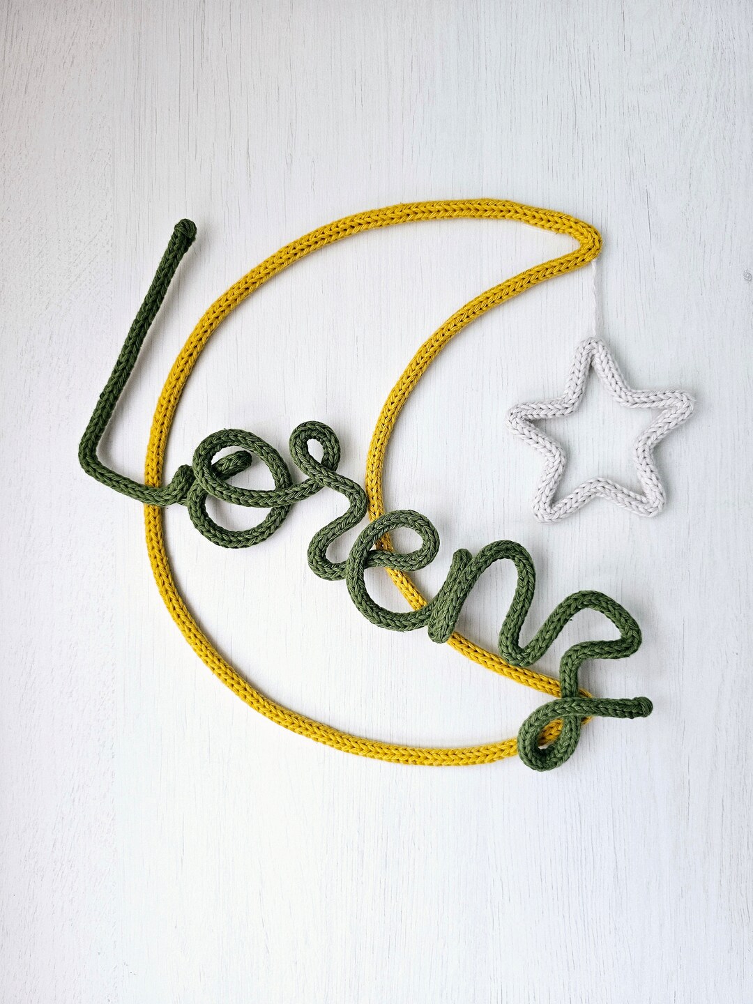 Moon Lettering, Name Plate, Door Sign for Children's Room, Gift ...