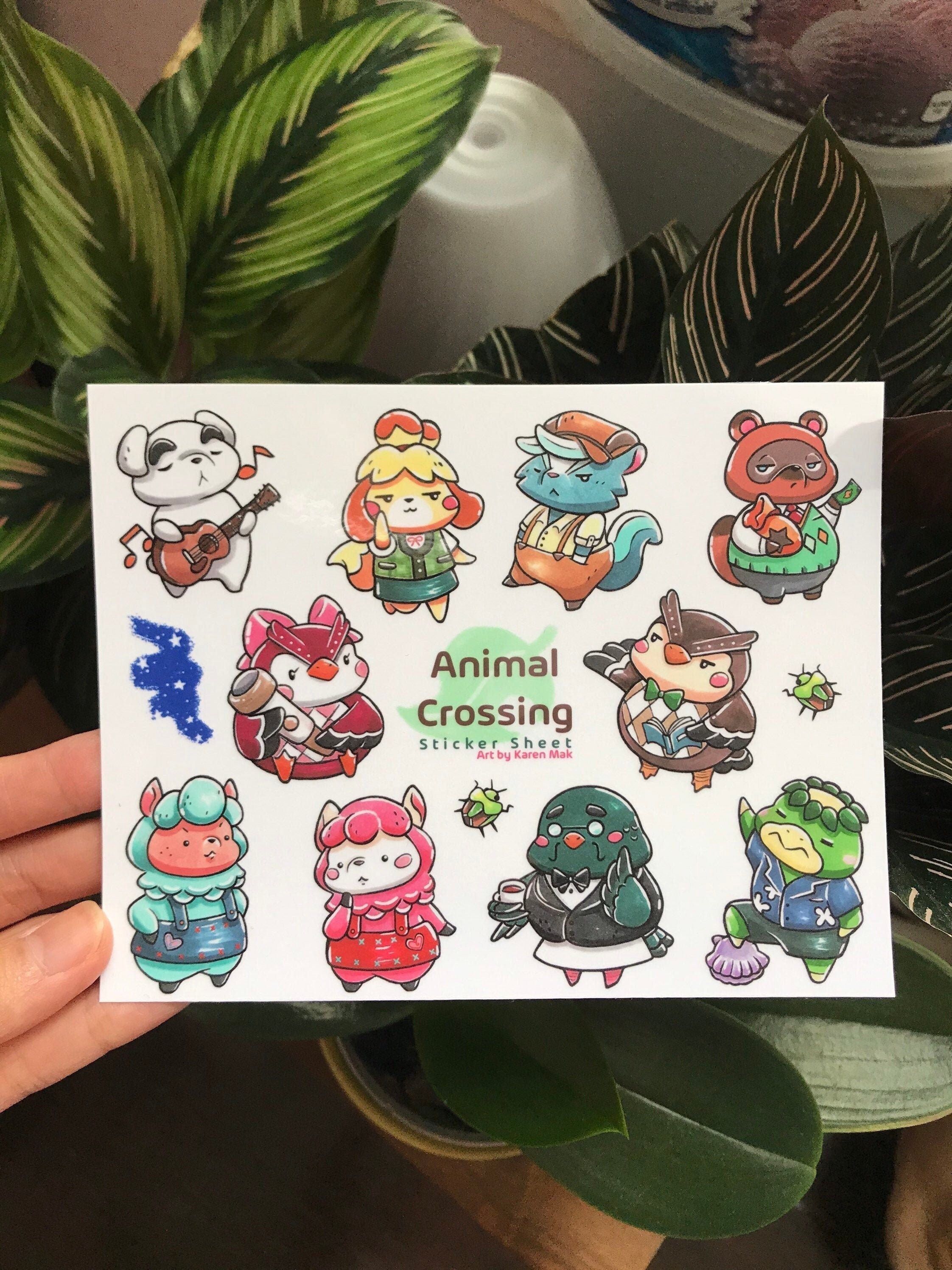 MINI Animal Sticker Sheet Animal Stickers Cute Sticker | Etsy