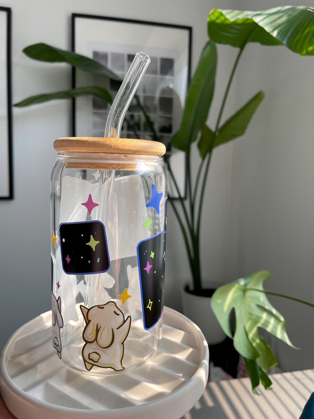 Bunny Matsuri - Glass Cup, Bunny, Bunny Cup, Bunny Mug, Bamboo Cup ...