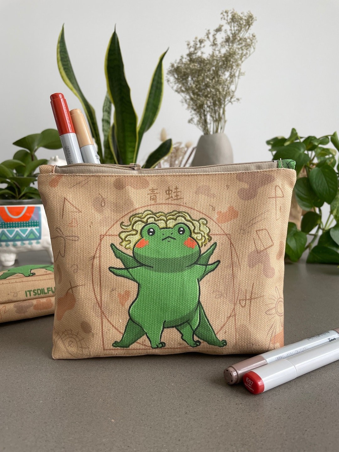 Virtrufrog - Pencil Case - Frog, Art, Frog Pencil Case, Art Pencil Case ...