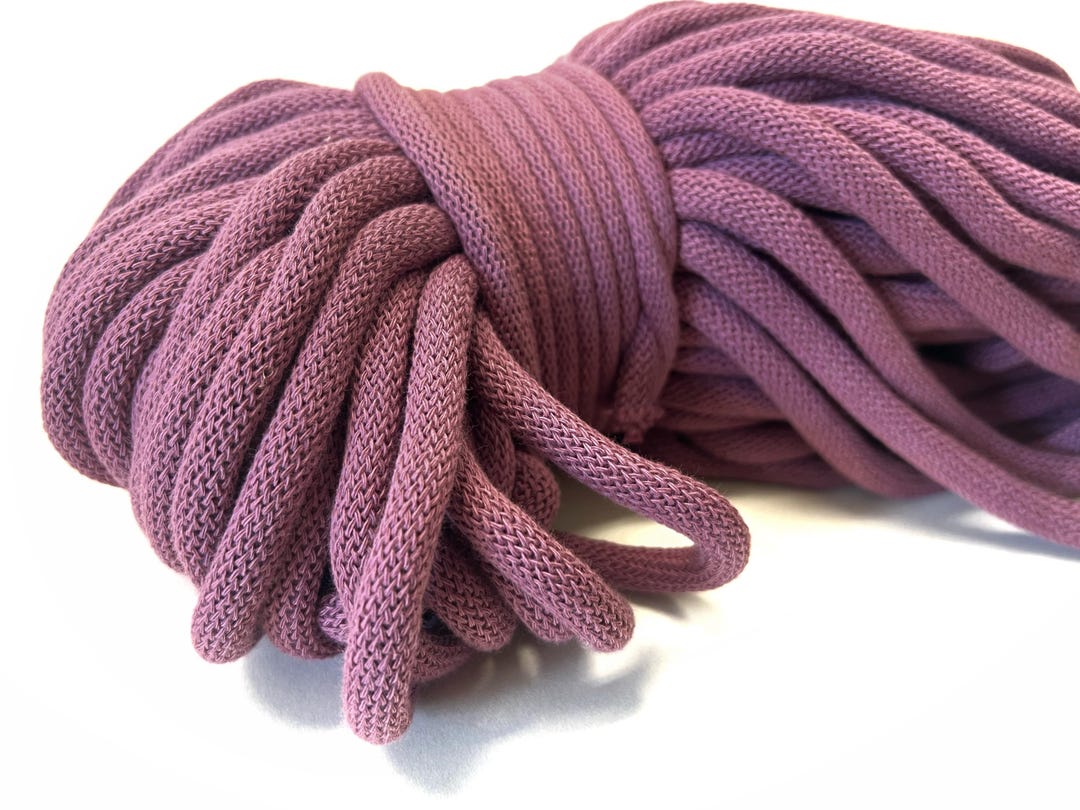 9 Mm Braided Cotton Macrame Rope - Ash Rose - Etsy