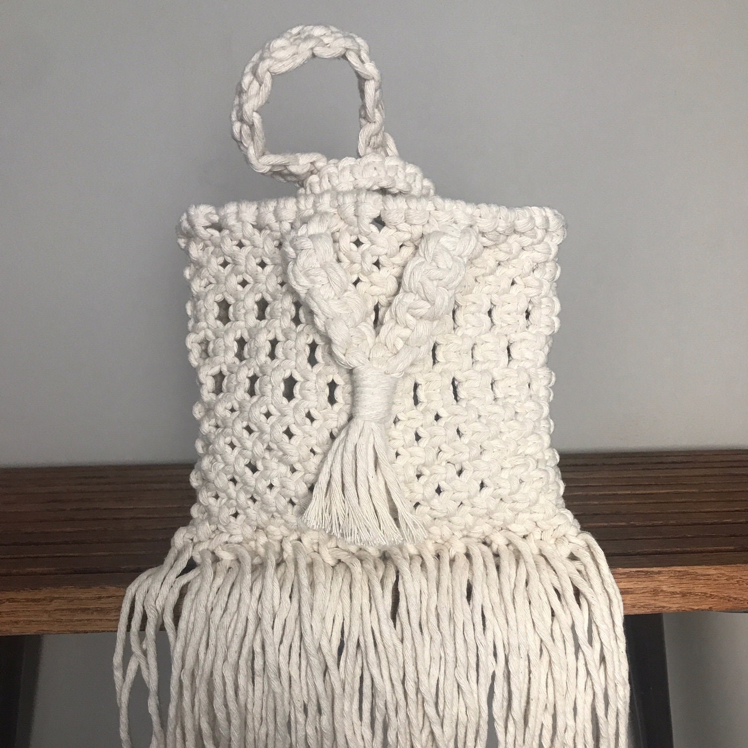 Macrame Pattern: Macrame Bag Macrame Purse Pattern | Etsy