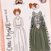 Queen ELIZABETH I Artiqulated Paper Doll Collage Sheet Henry VIII Tudor ...