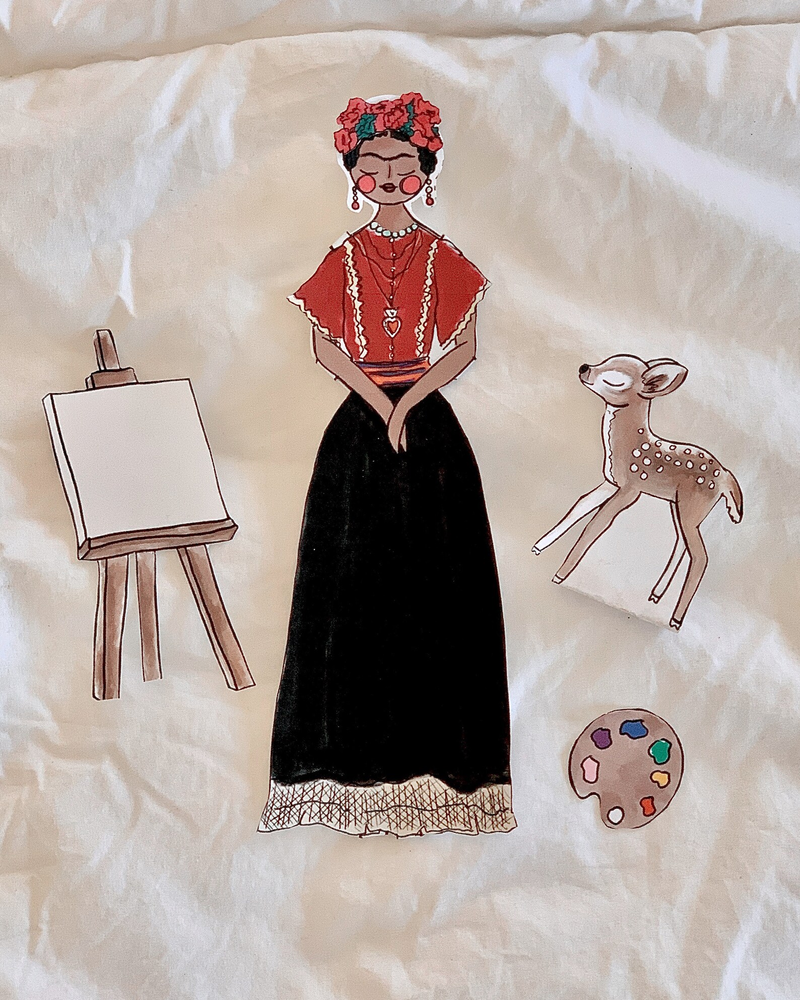 Frida Kahlo Paper Doll / DIY Historical Women Paper Dolls | Etsy